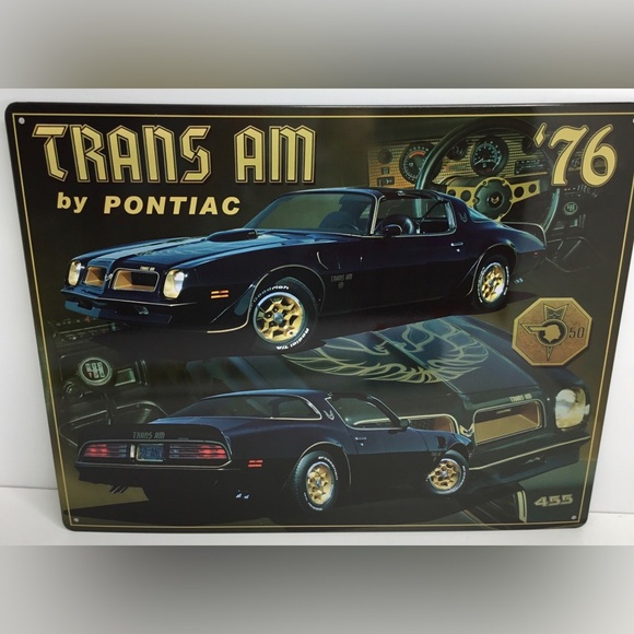 SOTT | Wall Decor | 76 Pontiac Firebird Trans Am 455 5 X 12 Tin Metal ...